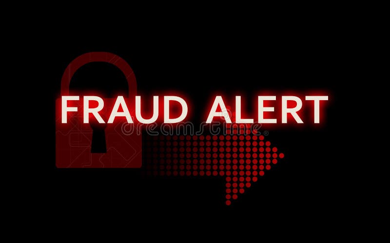 Fraud Alert, Splash Screen for Devices. Illustration Stock Illustration ...