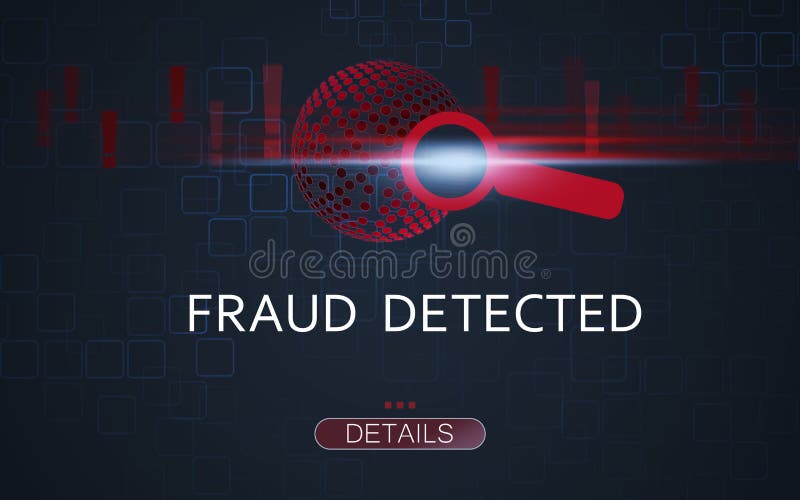 Fraud Alert, Splash Screen for Devices. Illustration Stock Illustration ...