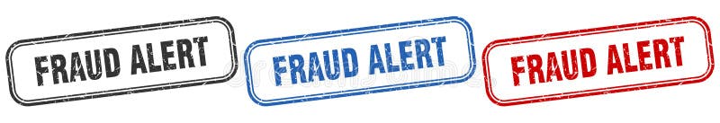 Fraud alert sticker. stock vector. Illustration of paper - 158775220