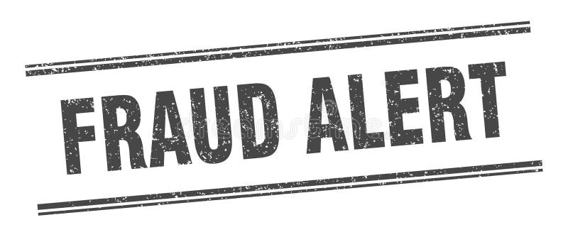 Fraud alert sticker. stock vector. Illustration of paper - 158775220