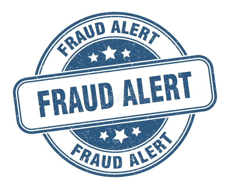 Fraud alert sticker. stock vector. Illustration of paper - 158775220