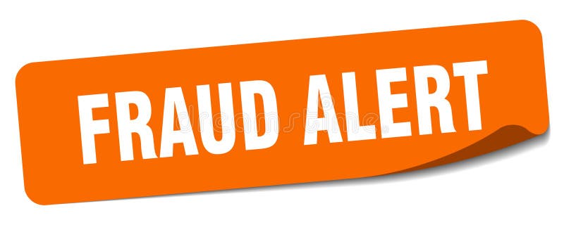 Fraud alert sticker. stock vector. Illustration of paper - 158775220