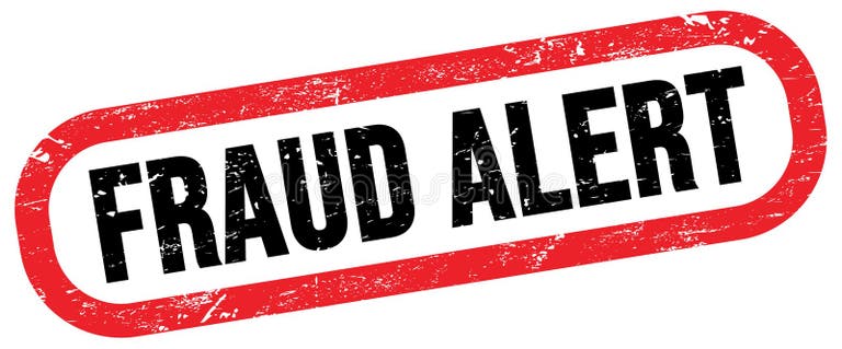 FRAUD ALERT, Text Written on Red-black Stamp Sign Stock Illustration ...