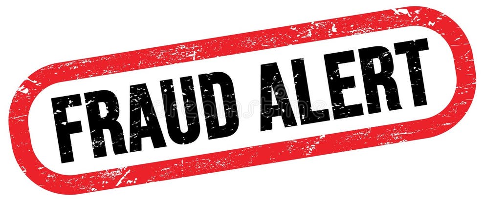 FRAUD ALERT, Text Written on Red-black Stamp Sign Stock Illustration ...