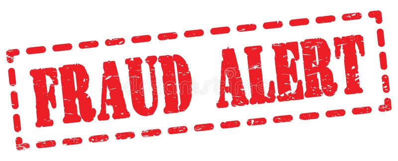 FRAUD ALERT Text Written on Red Stamp Sign Stock Illustration ...