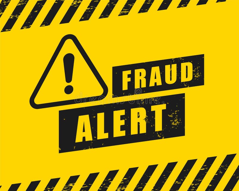 Fraud Alert Warning Background for Your Data and Information Safety ...