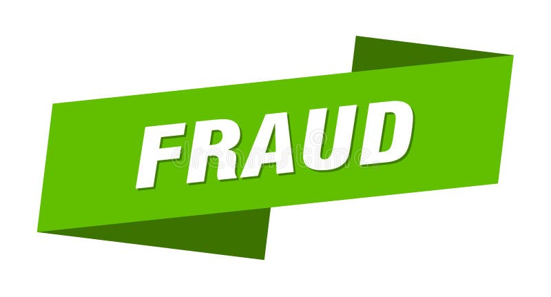 Fraud Banner Template. Fraud Ribbon Label Stock Vector - Illustration ...