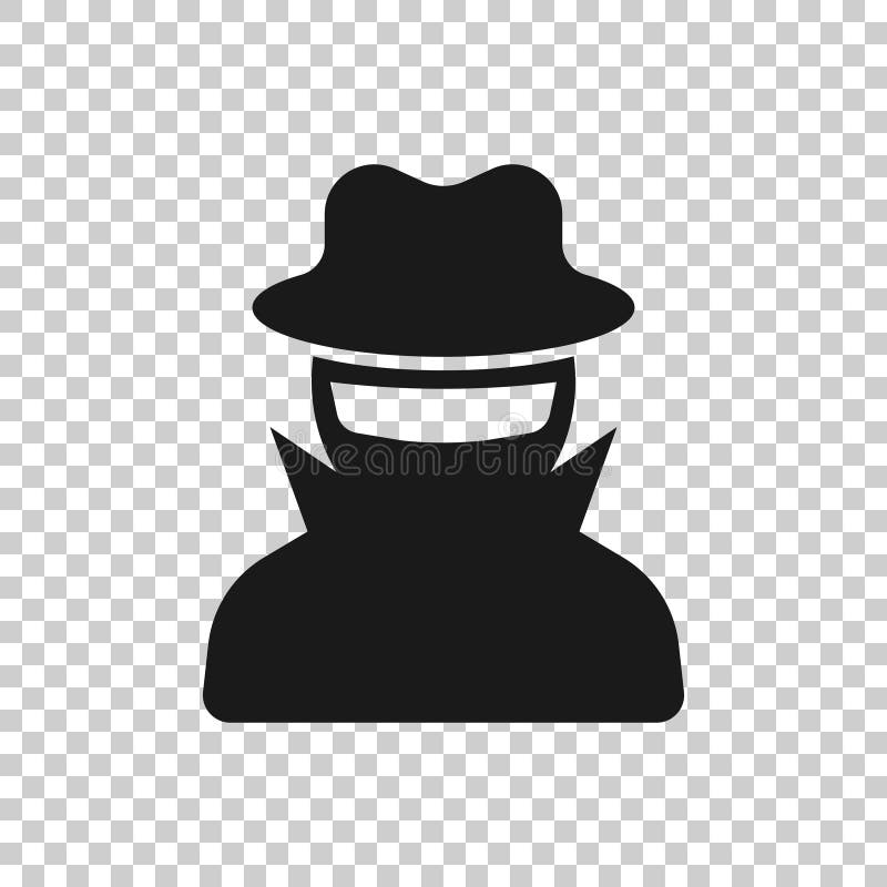 Fraud Hacker Icon in Flat Style. Spy Vector Illustration on Black Round ... Fraud Hacker Icon in Flat Style. Spy Vector Illustration on Black Round ...