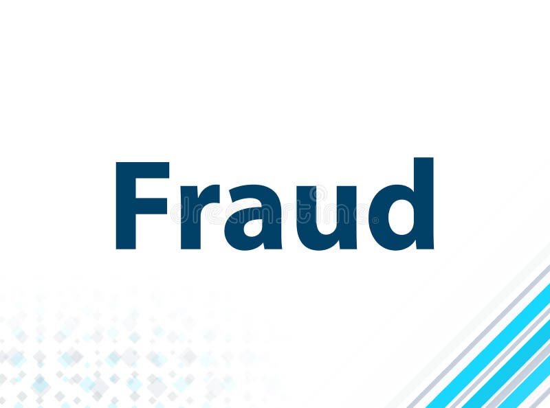 Fraud Modern Flat Design Blue Abstract Background Stock Illustration ...