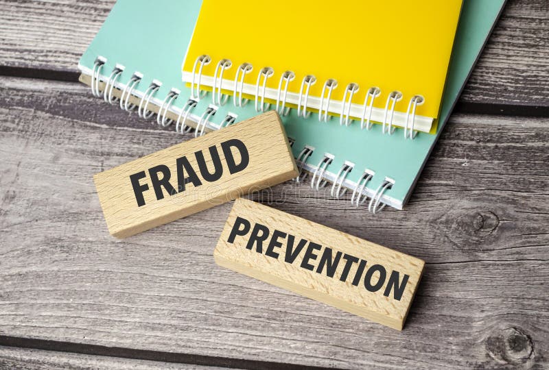 Fraud Prevention Symbol. Concept Words Content is King on Wooden Blocks ...