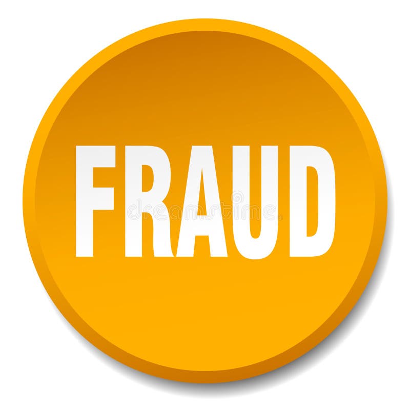 Fraud button stock vector. Illustration of template - 122703726