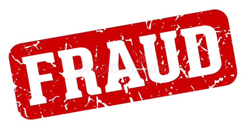 Fraud Rectangular Sign. Fraud Stamp Stock Illustration - Illustration ...