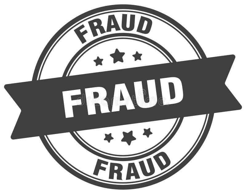 Fraud Stamp. Fraud Label on Transparent Background. Round Sign Stock ...