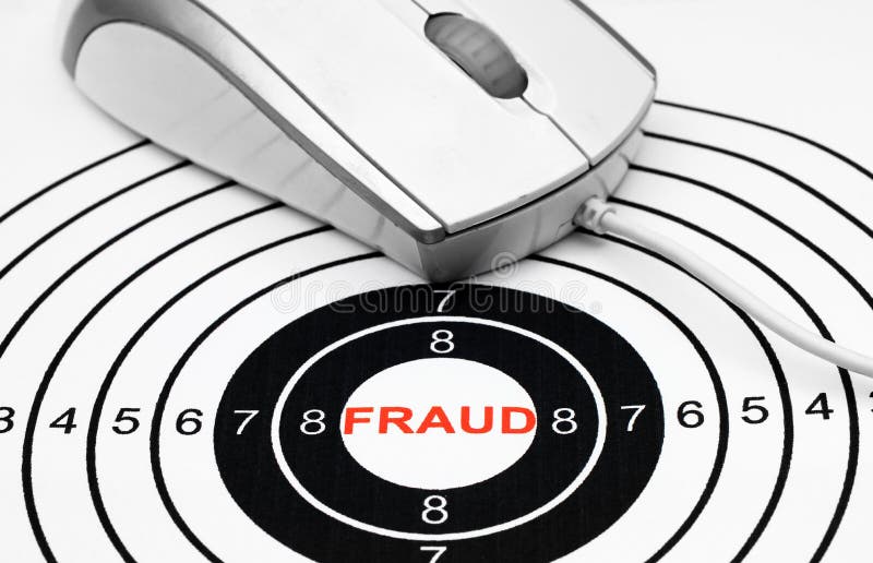 Fraud target concept stock image. Image of fraud, sharp - 176185825