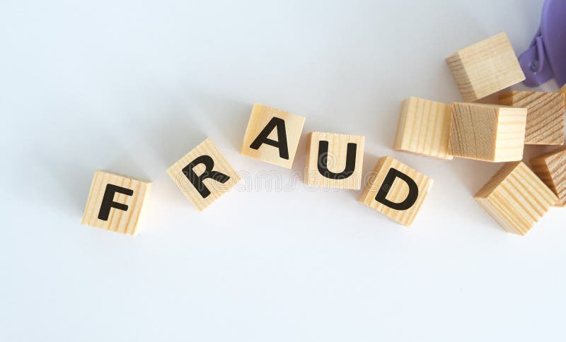 FRAUD Text on Alphabet Wood Blocks, Fraud Detect, Focus, and Learning ...