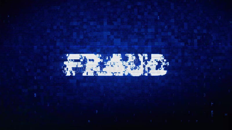 Fraud Text Digital Noise Twitch Glitch Distortion Effect Error ... Fraud Text Digital Noise Twitch Glitch Distortion Effect Error ...