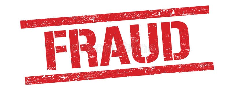 FRAUD Text on Red Vintage Lines Stamp Stock Illustration - Illustration ...