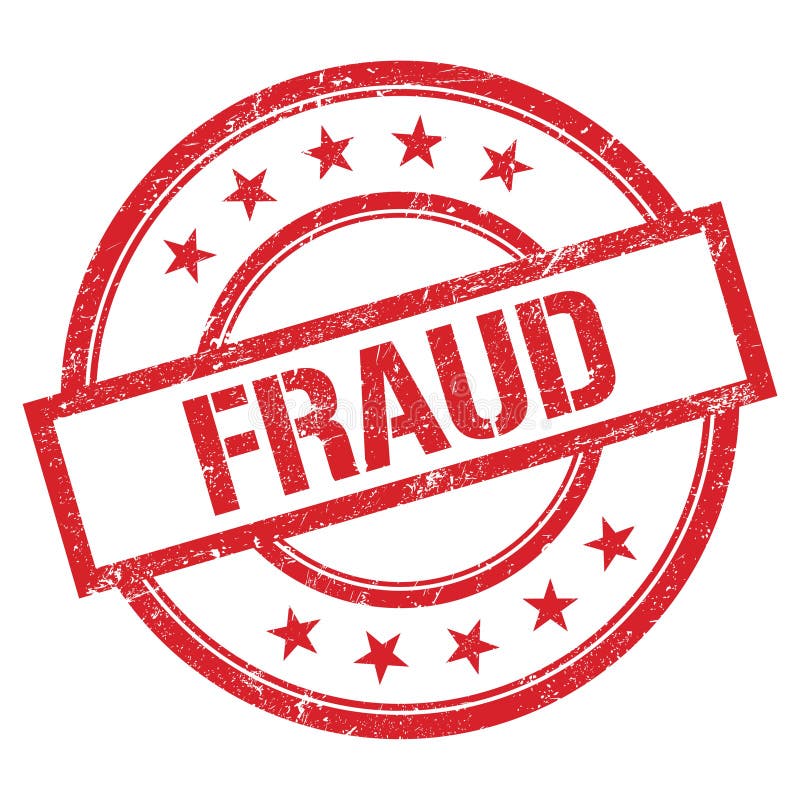 FRAUD Text on Black Red Sticker Stamp Stock Illustration - Illustration ...