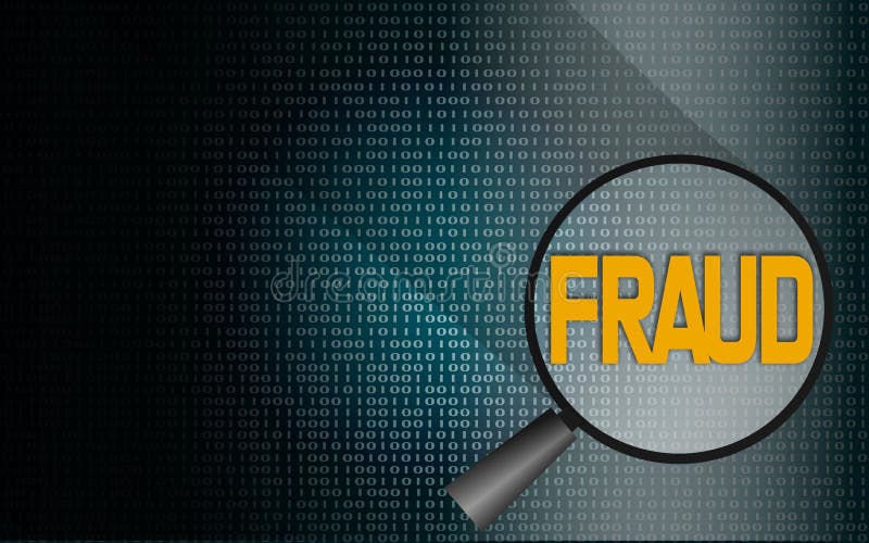 ID fraud binary background stock illustration. Illustration of ...