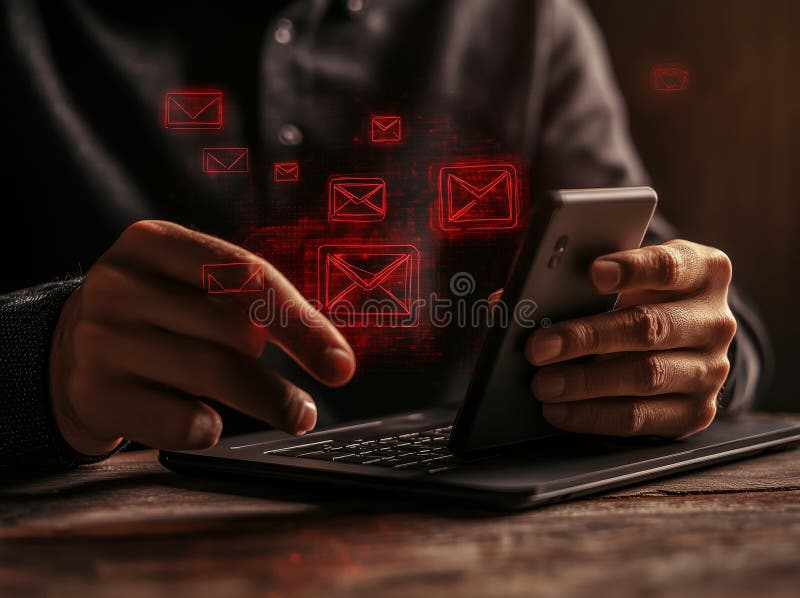 Fraudulent Text Message Phishing Scam Concept, Portrayed through SMS or ...