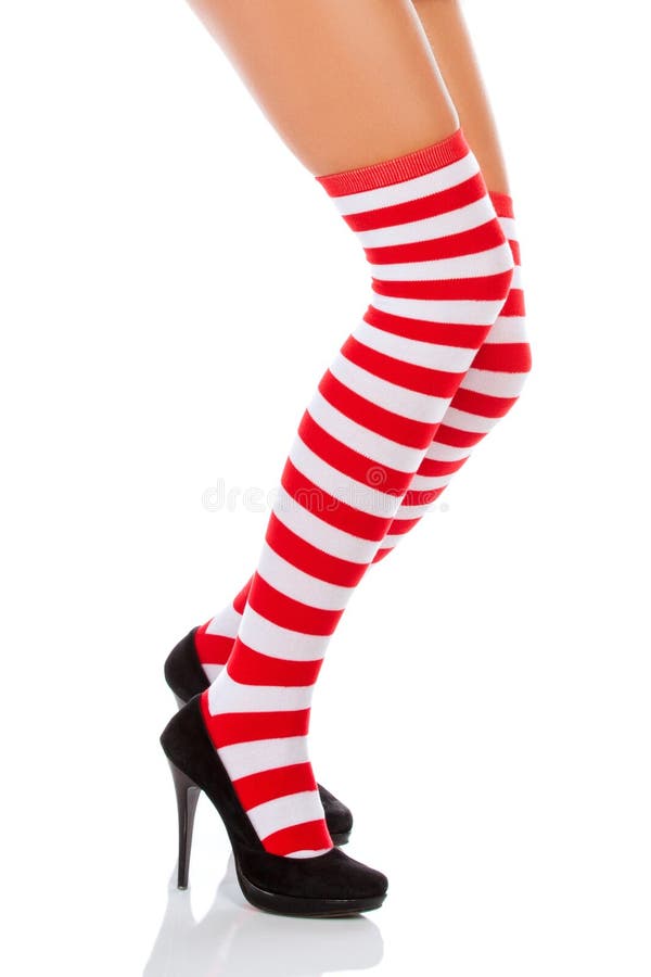 Lange Sexy Frauenbeine In Den Strümpfen Stockbild Bild Von Fashion