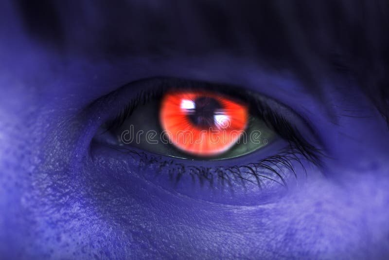 Frauenavatara, rotes Auge stockbild. Bild von namen - 114859649