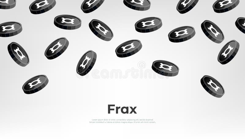 Frax Coin Falling from the Sky. Frax Cryptocurrency Concept Banner ...