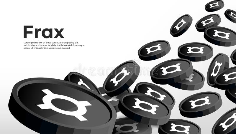 FRAX Cryptocurrency Concept Banner Background Stock Vector ...
