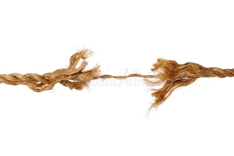 Frayed Rope stock photo. Image of breaking, tight, damaged - 15875028