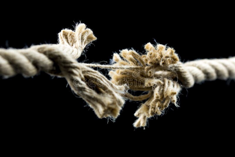 Breaking rope stock photo. Image of separation, risk - 13589966