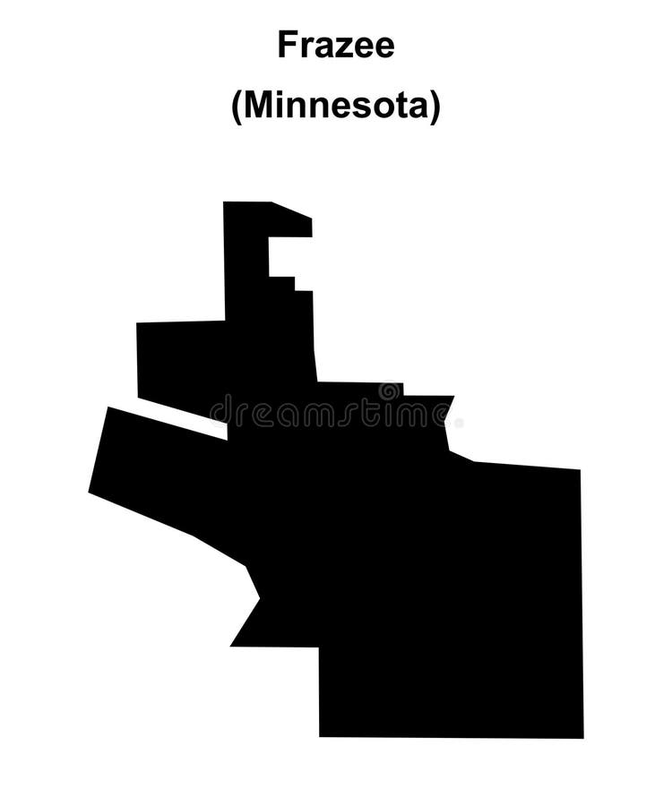 Frazee Outline Map Stock Illustrations – 1 Frazee Outline Map Stock ...