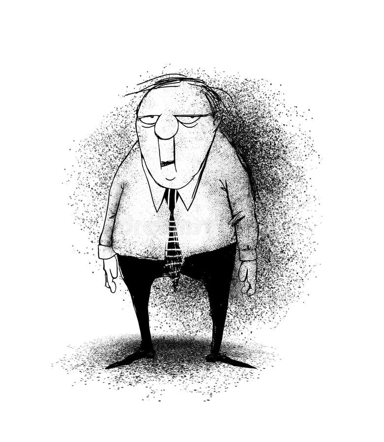 Frazzled Businessman stock illustration. Illustration of deficit - 37480810