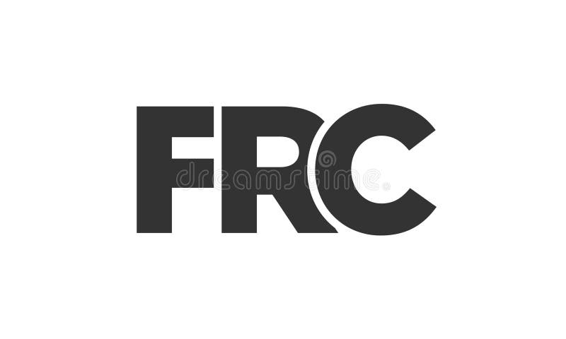 FRC Logo Design Template with Strong and Modern Bold Text. Initial ...