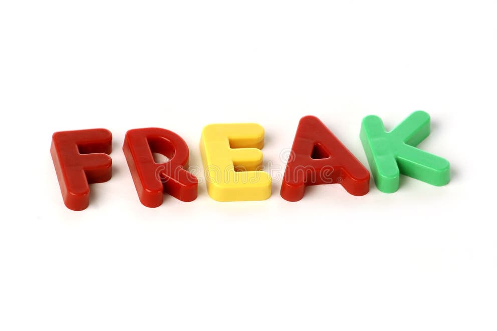 Freak stock image. Image of color, message, isolated, spelling - 271927
