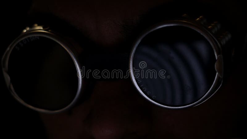 Freak Man Hypnotized by a Spiral Hypnotic Effect Looking at the ...