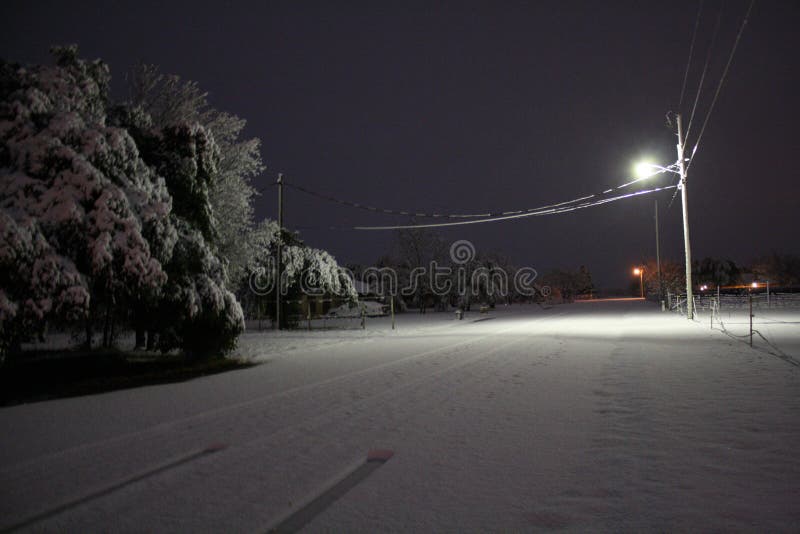 Freak Texas Winter Snow Storm Blizzard Editorial Stock Photo - Image of ...