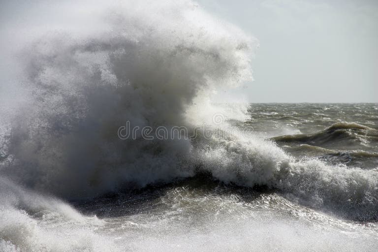 Freak Wave stock photo. Image of waves, freak, grey, ocean - 39870