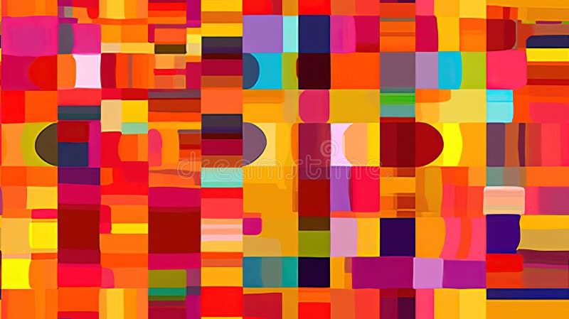 Freaky Color Fabric Pattern Design Stock Illustration - Illustration of ...