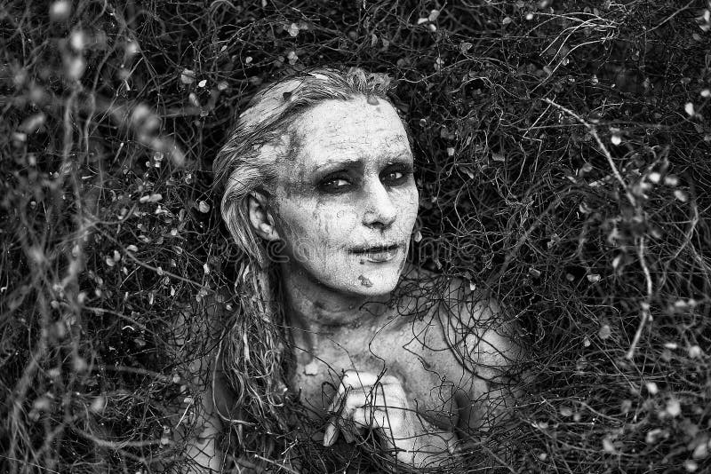 Freaky Woman stock photo. Image of camouflage, freaky - 33339152