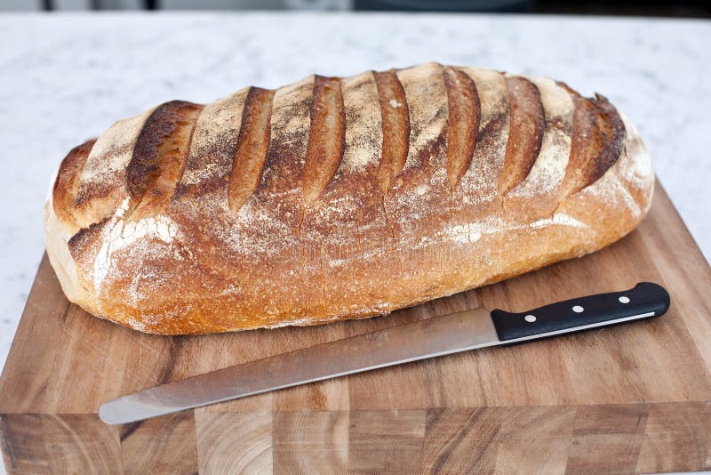 Freash Crusty Bread stock photo. Image of loaf, baked - 94234648