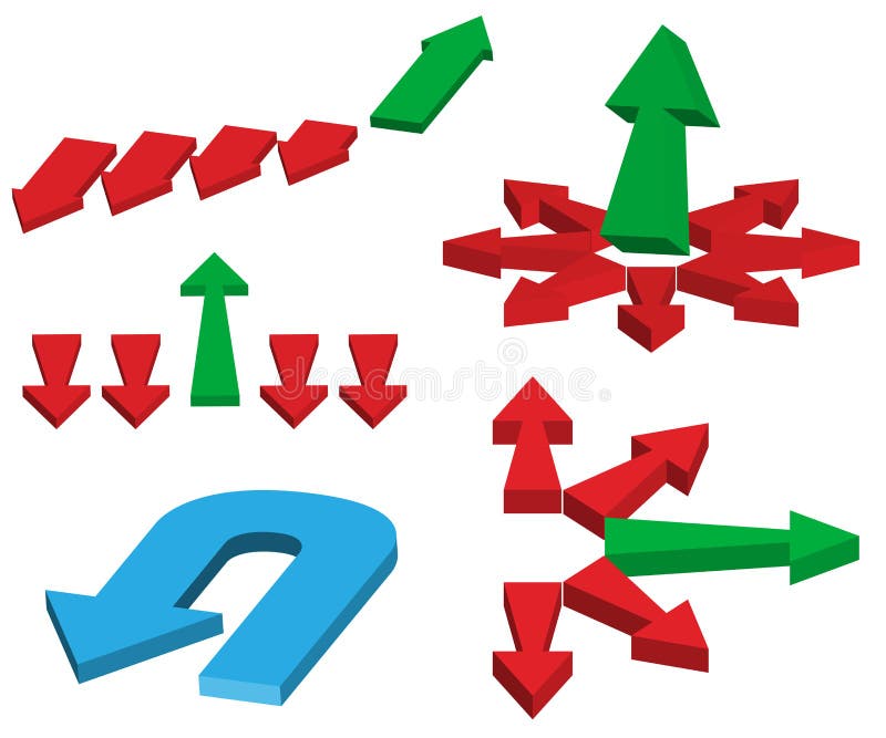 Frecce illustrazione vettoriale. Illustrazione di difficile - 18839934