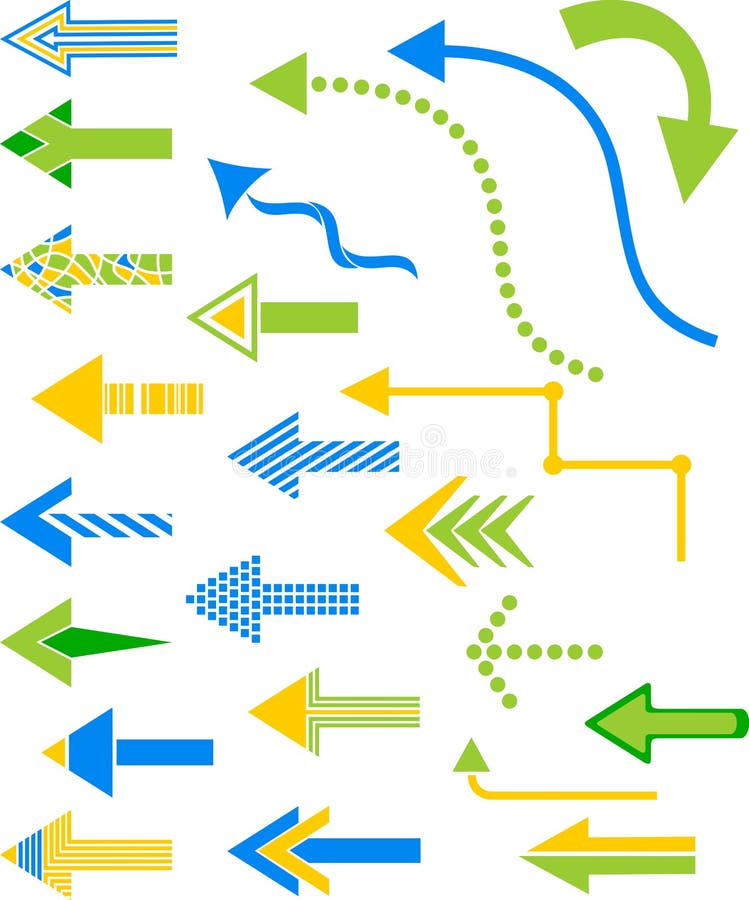 Frecce illustrazione vettoriale. Illustrazione di illustrazione - 18979078