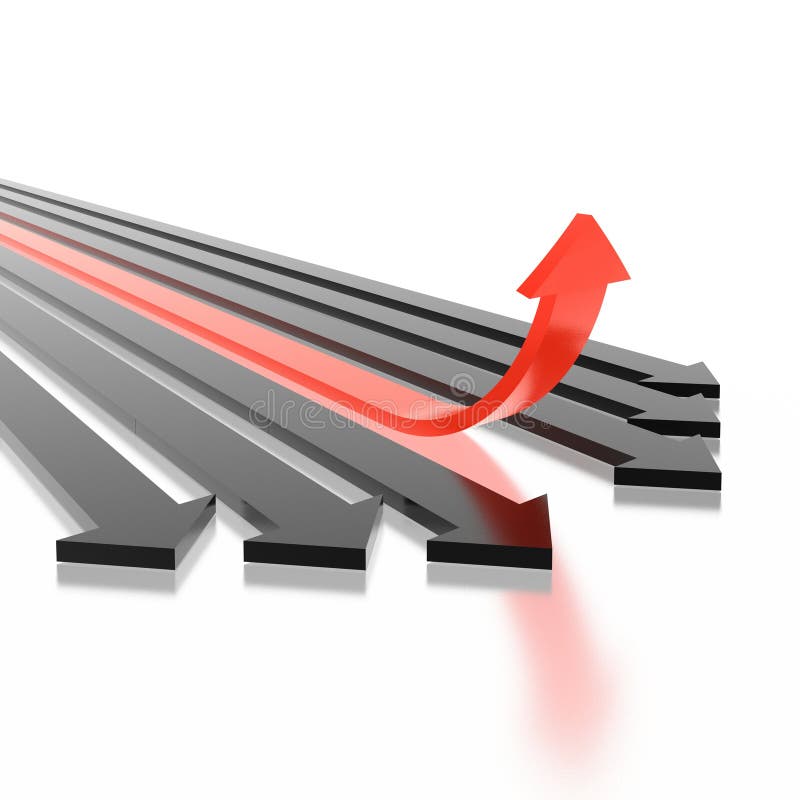 Frecce 3D illustrazione di stock. Illustrazione di grafico - 4532008