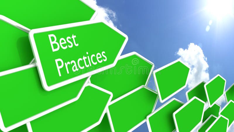 Frecce Di Concetto Di Best Practice E Cielo Blu Soleggiato ...