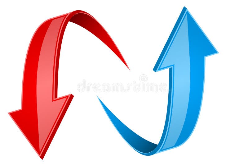 Frecce 3d illustrazione di stock. Illustrazione di disegno - 4552308