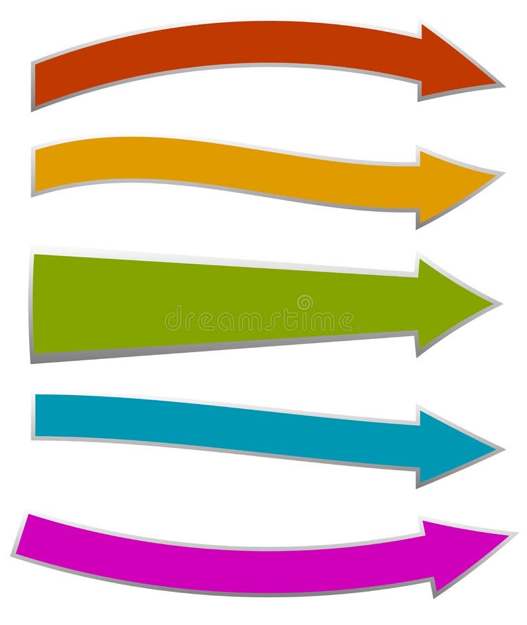 Frecce Che Indicano A Destra Illustrazione di Stock - Illustrazione di ...