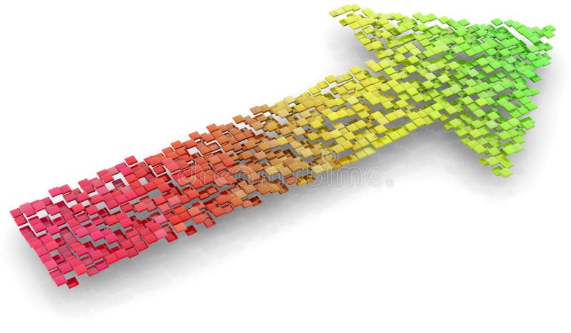 Freccia ascendente illustrazione di stock. Illustrazione di cursore ...