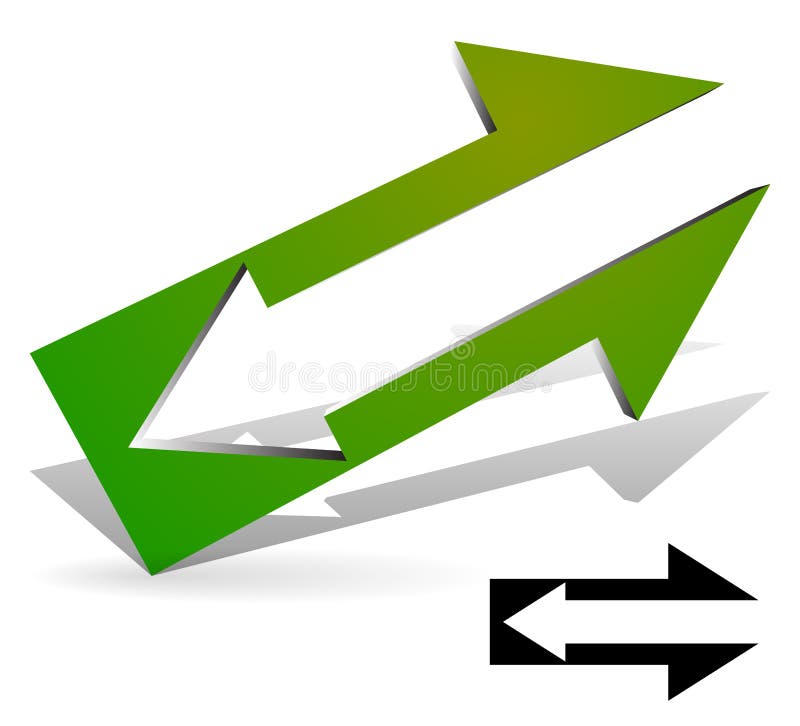 Freccia in Freccia Simbolo Incluso Illustrazione Vettoriale ...