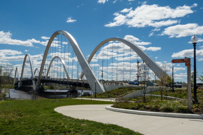The Frederick Douglass Bridge in Washington, DC Stock Image - Image of ...
