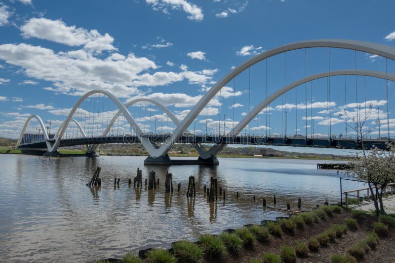 The Frederick Douglass Bridge in Washington, DC Stock Photo - Image of ...